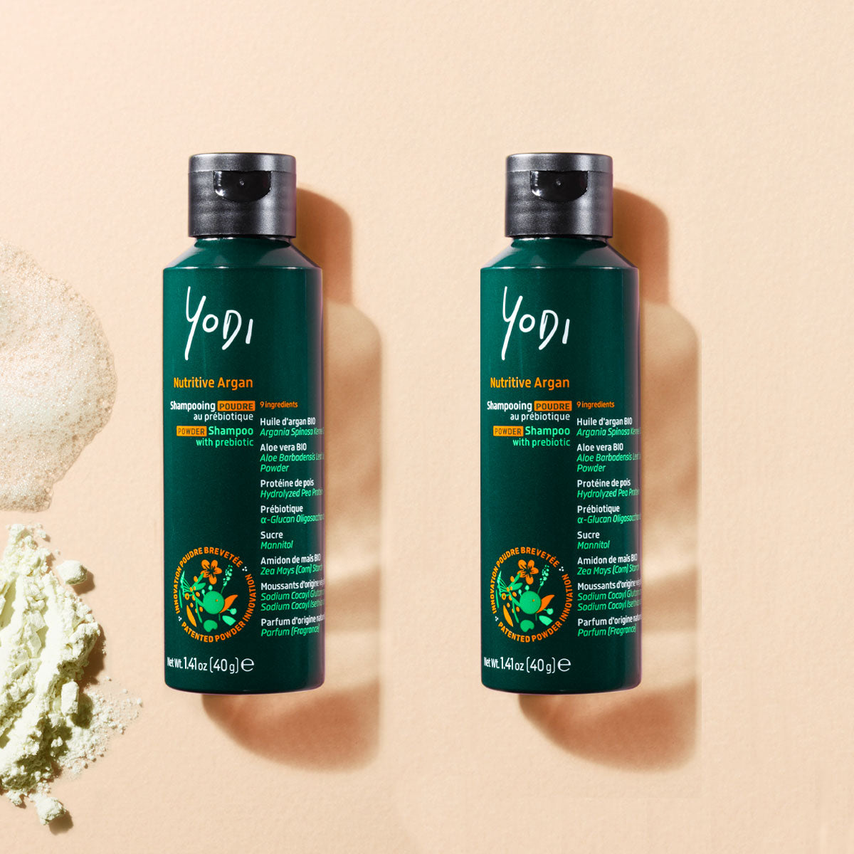 DUO Powder shampoos with organic argan oil - Yodi